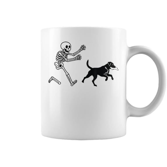 Labrador Running Skeleton Halloween Coffee Mug - Walmart.com