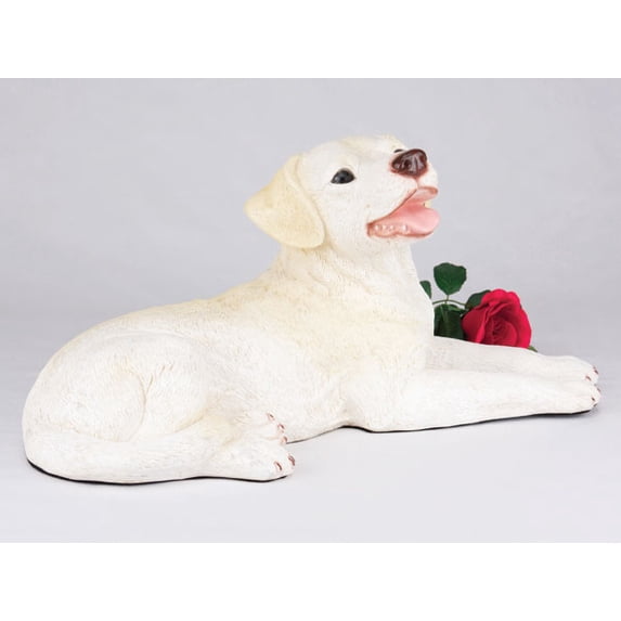 Labrador White Cremation Pet Urn for a Dog Memorial in remembrance of ...