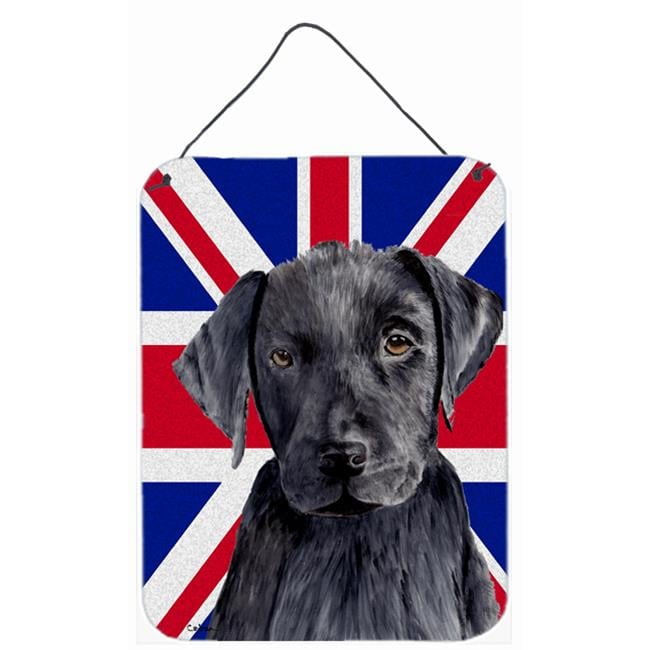 Labrador With English Union Jack British Flag Aluminium Metal Wall Or ...