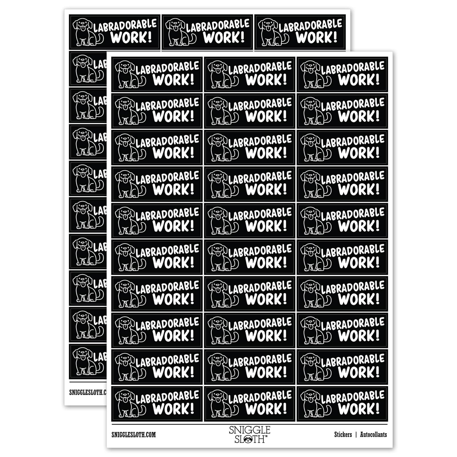 Labradorable Adorable Work Labrador Teacher Student School Sticker Set ...