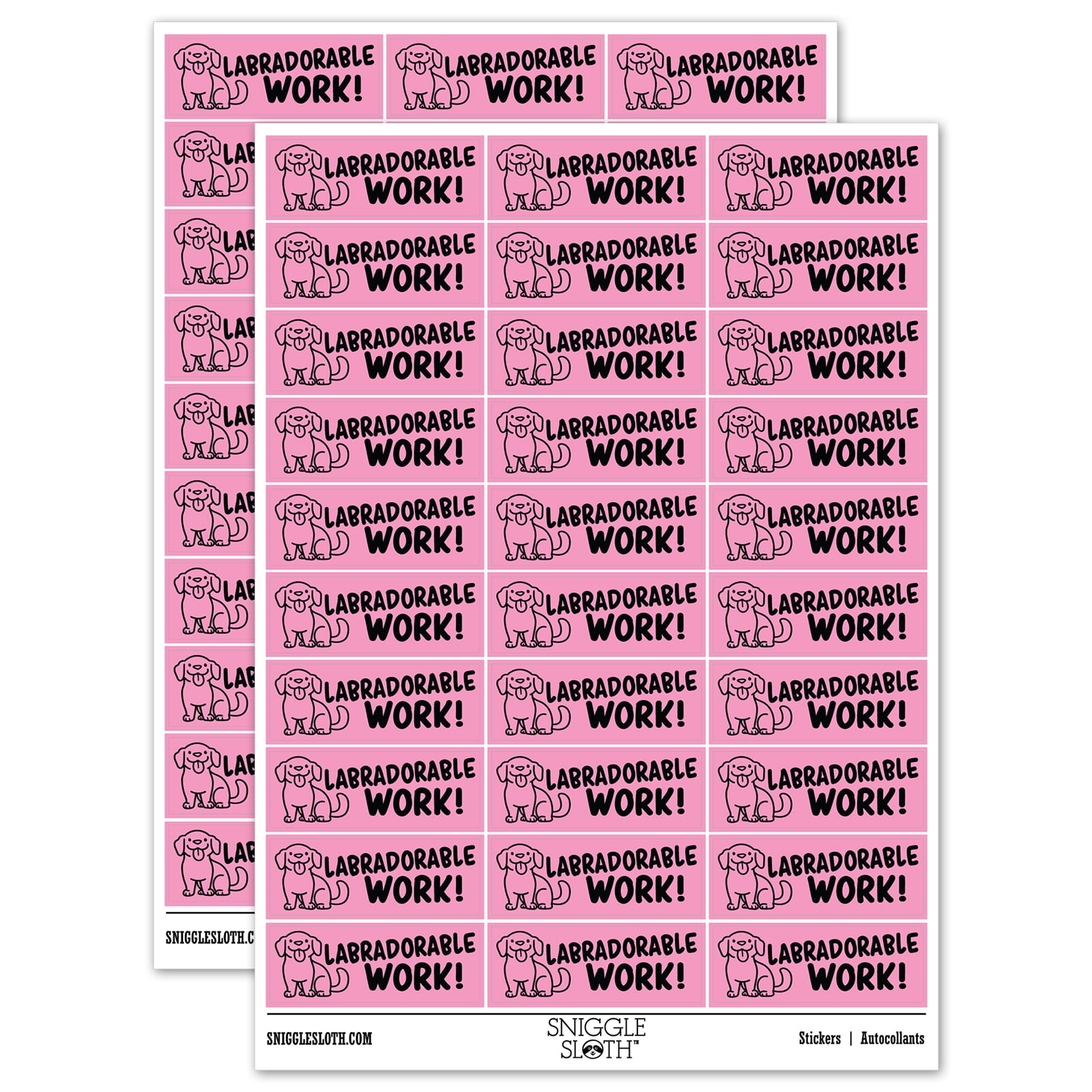 Labradorable Adorable Work Labrador Teacher Student School Sticker Set ...