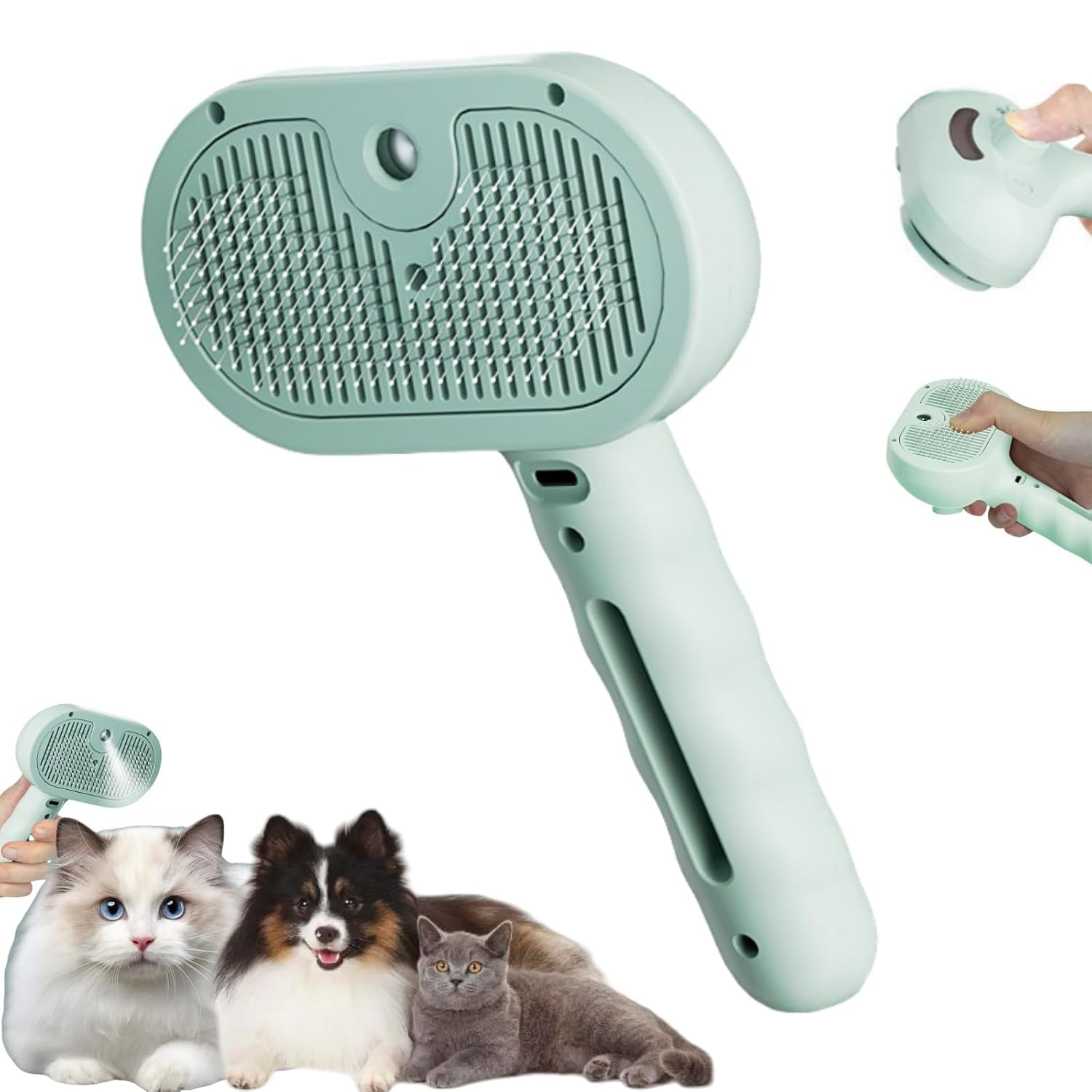Labradorcharm Pet Steam Brush, Kivori Pet Grooming Brush, Steam Brush ...