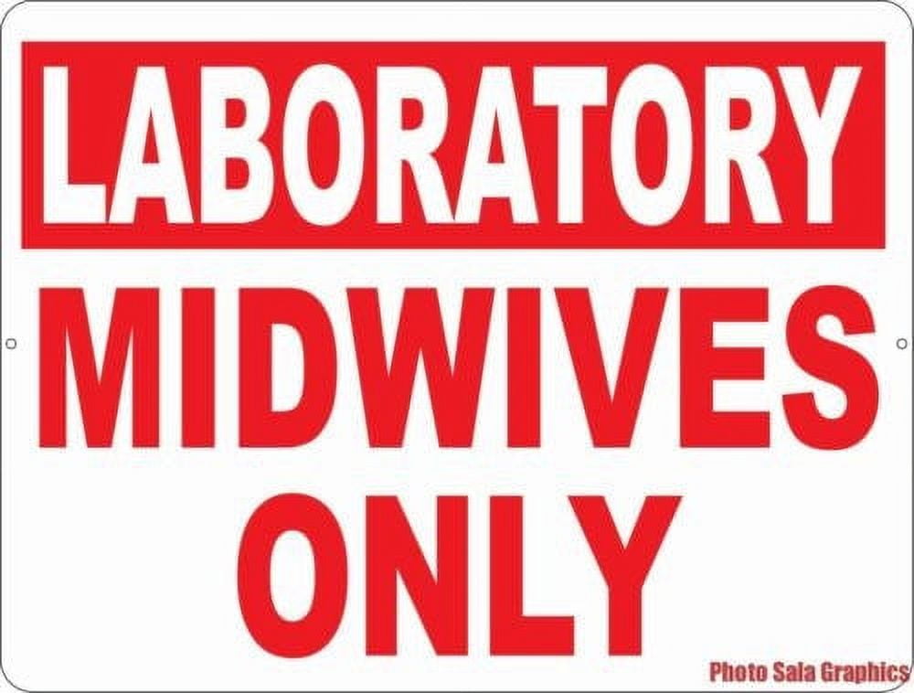 Labratory Midwives Only Sign - Walmart.com