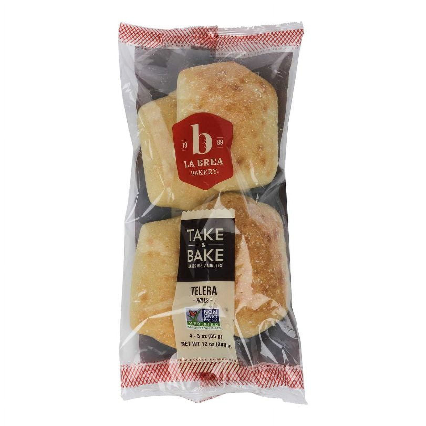 Labrea Bakery Take and Bake Telera Roll, 3 Ounce - 48 per case ...