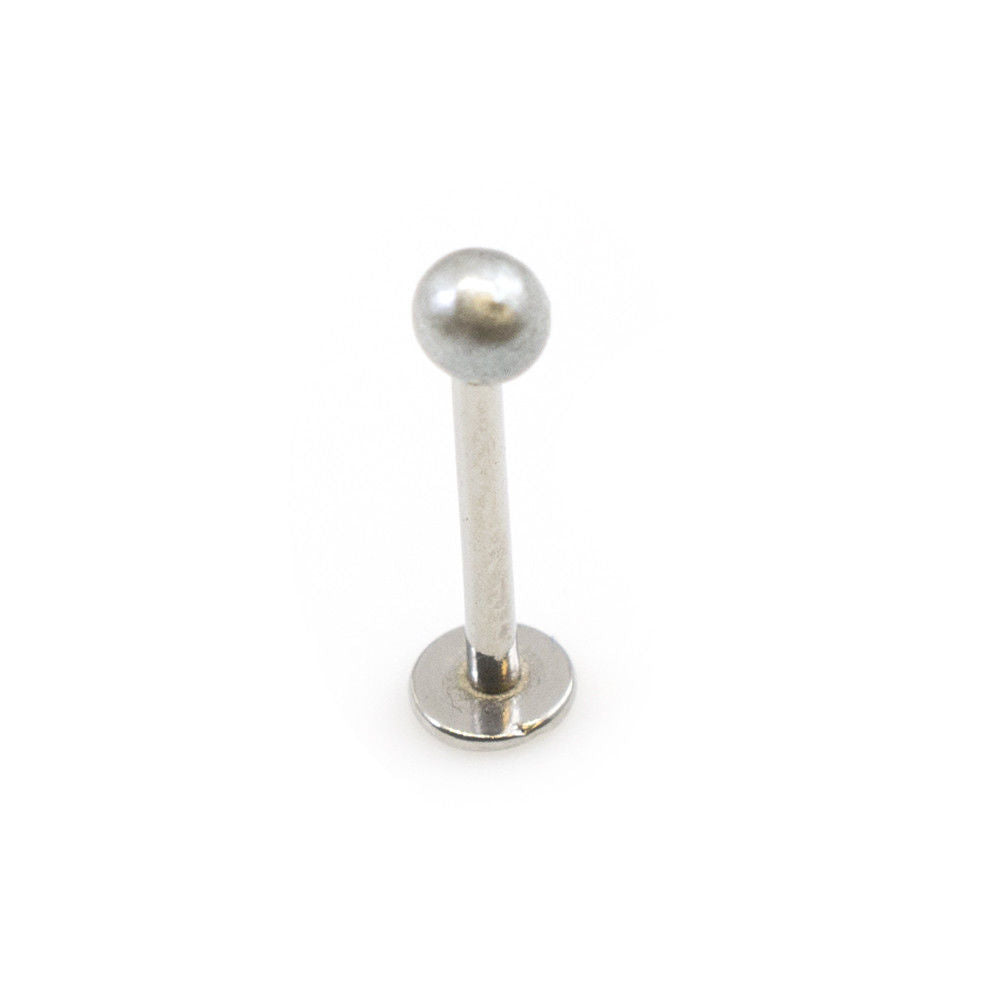 Labret Jewelry with Faux Synthetic Pearl 16g - Walmart.com