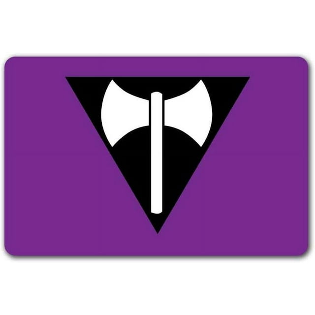 Labrys LGBTQIA+ Pride Flag 14 Inch Full Color Static Window Cling ...