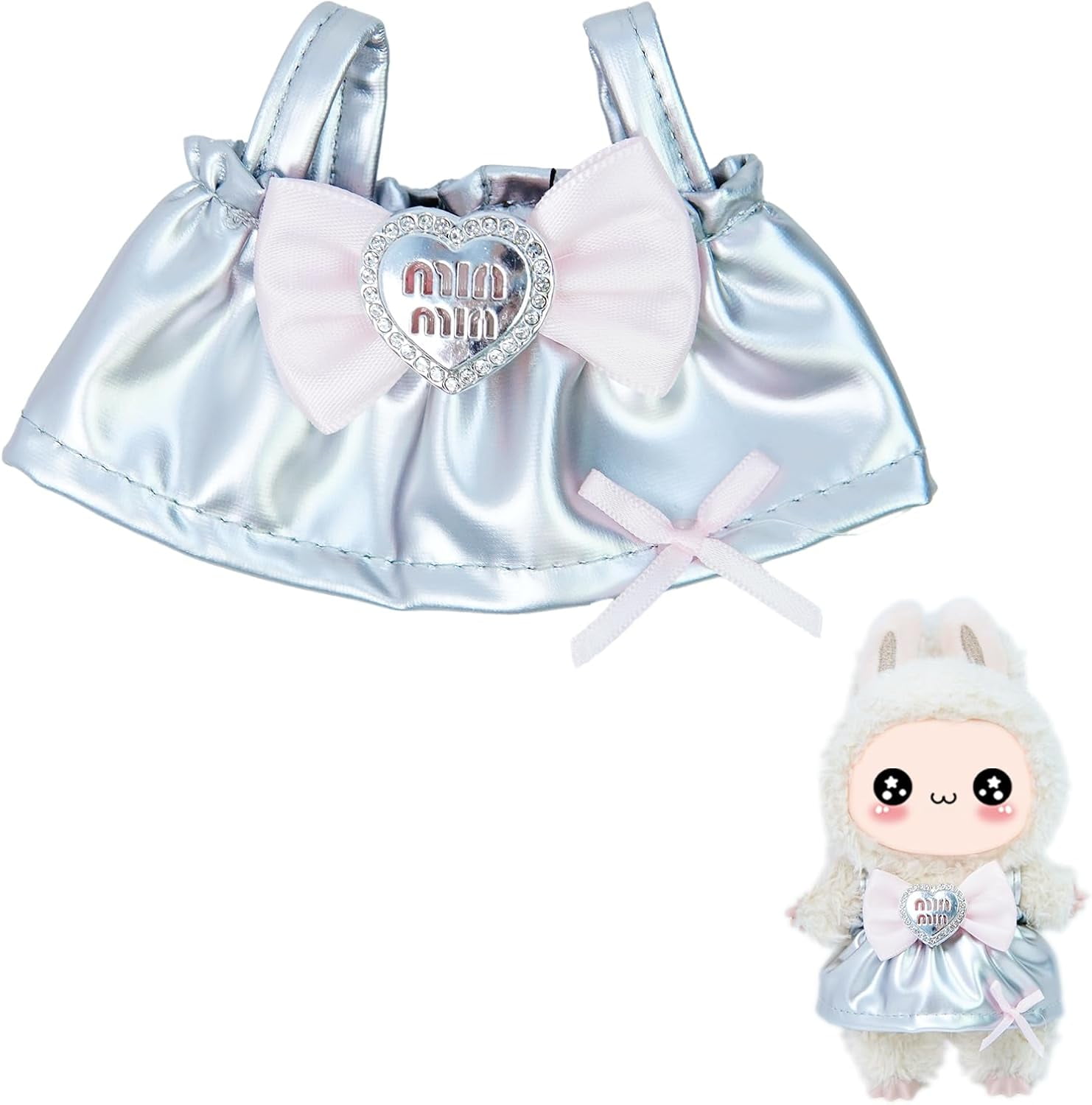 Labu u Denim Jumpsuit & Cowboy Hat Set,Costume for Labu u Plush ...