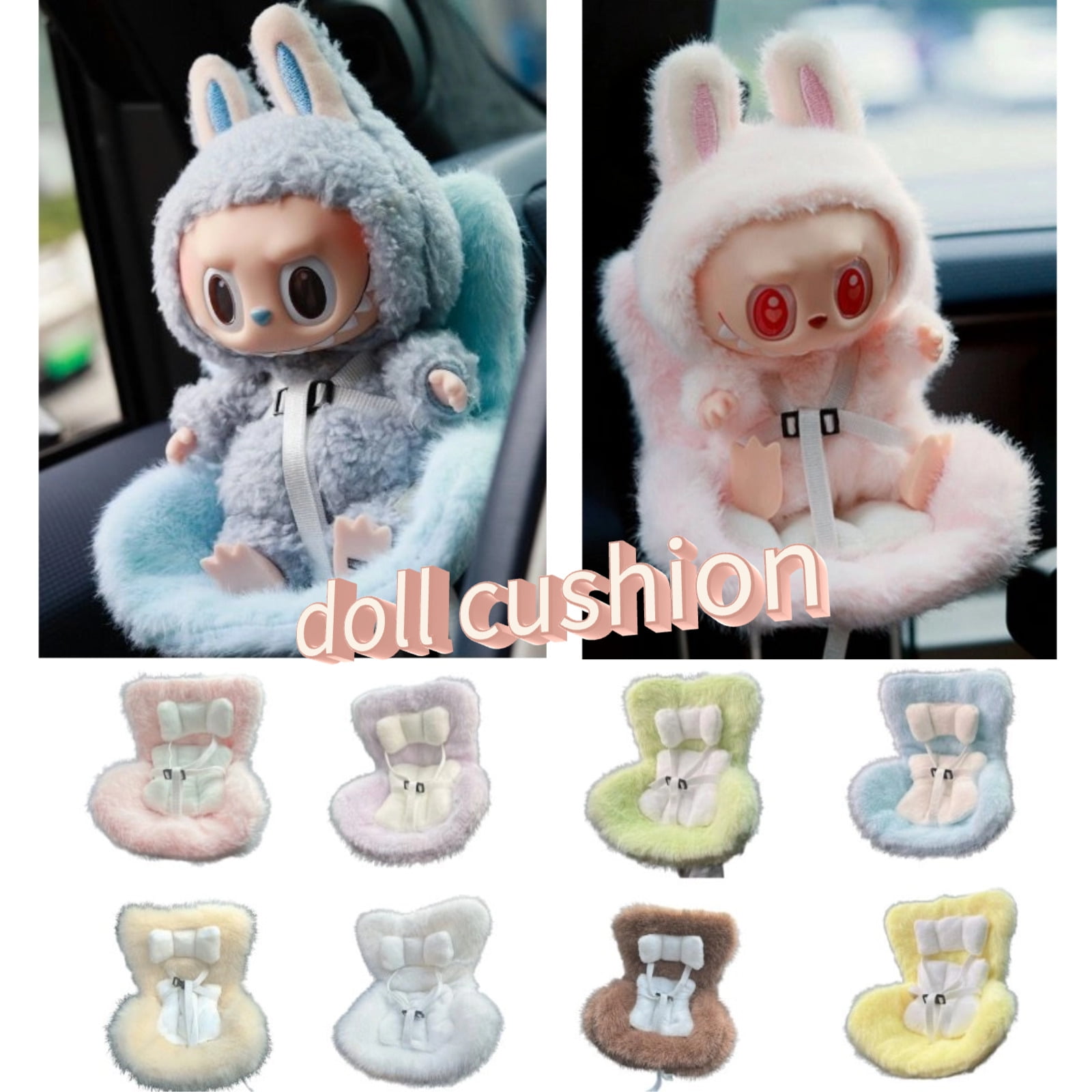 Labubu Car Seat,Car Seat for Dolls and Air Vent Clip, Labubu-Themed ...