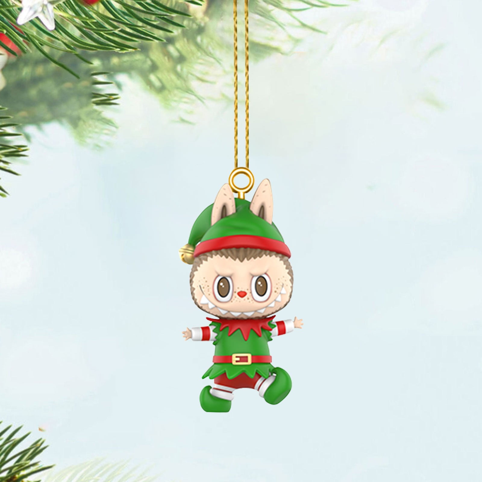 Labubu Christmas Tree Hanging Pendants POP MART LABUBU Christmas Tree ...