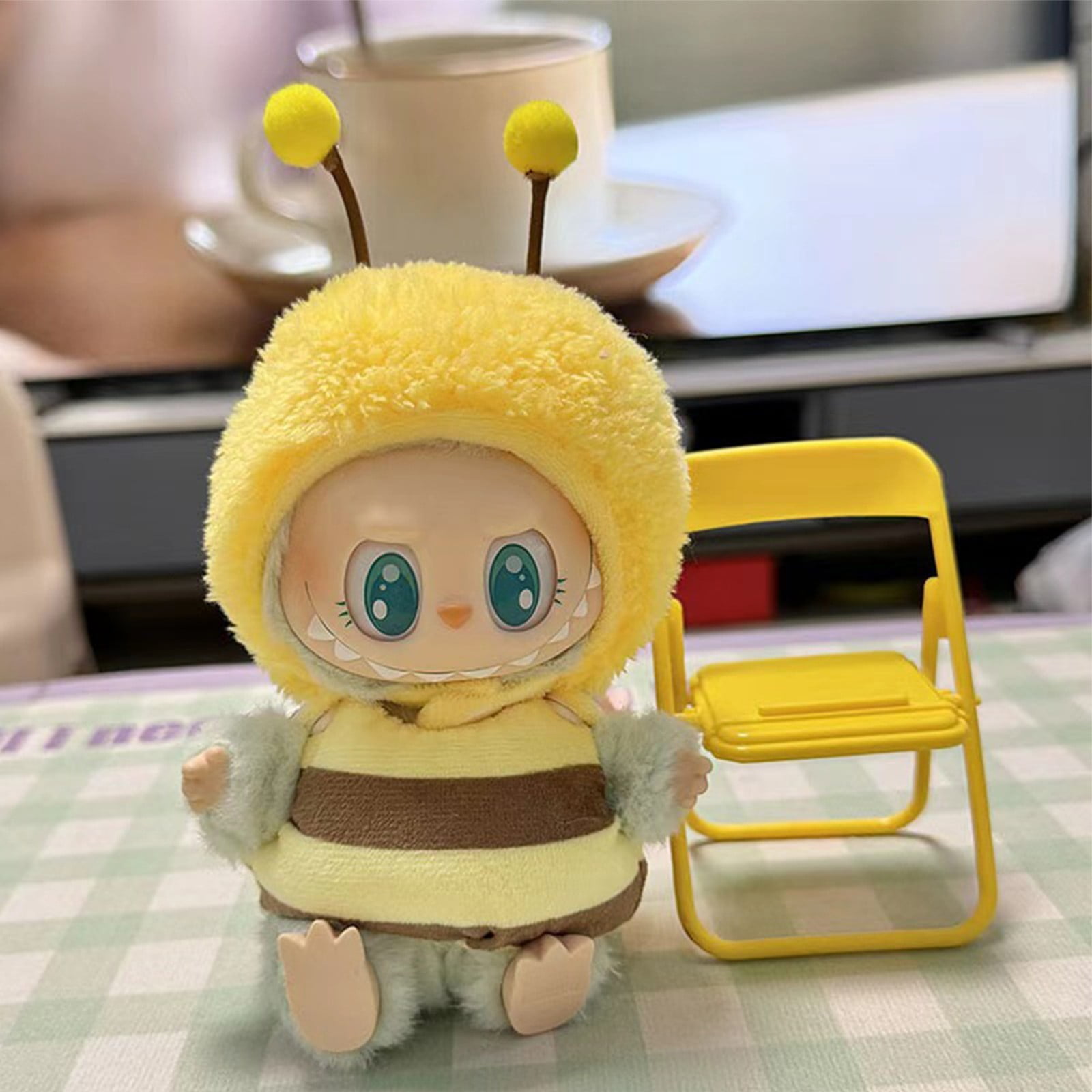 Labubu Clothes for Labubu Doll 17cm Labubu Accessories Yellow Bees ...