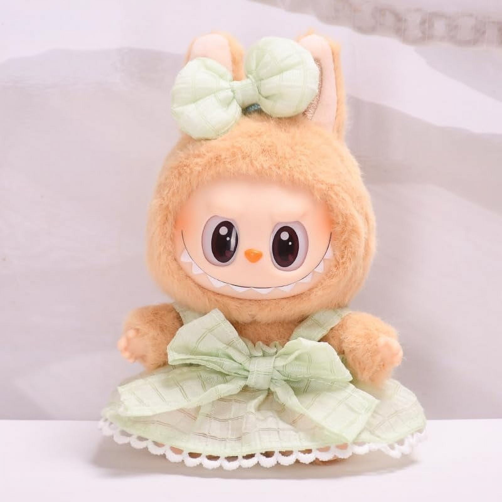 Handmade Doll Clothes for Labubu – 2-Piece Dress Set Compatible with ...