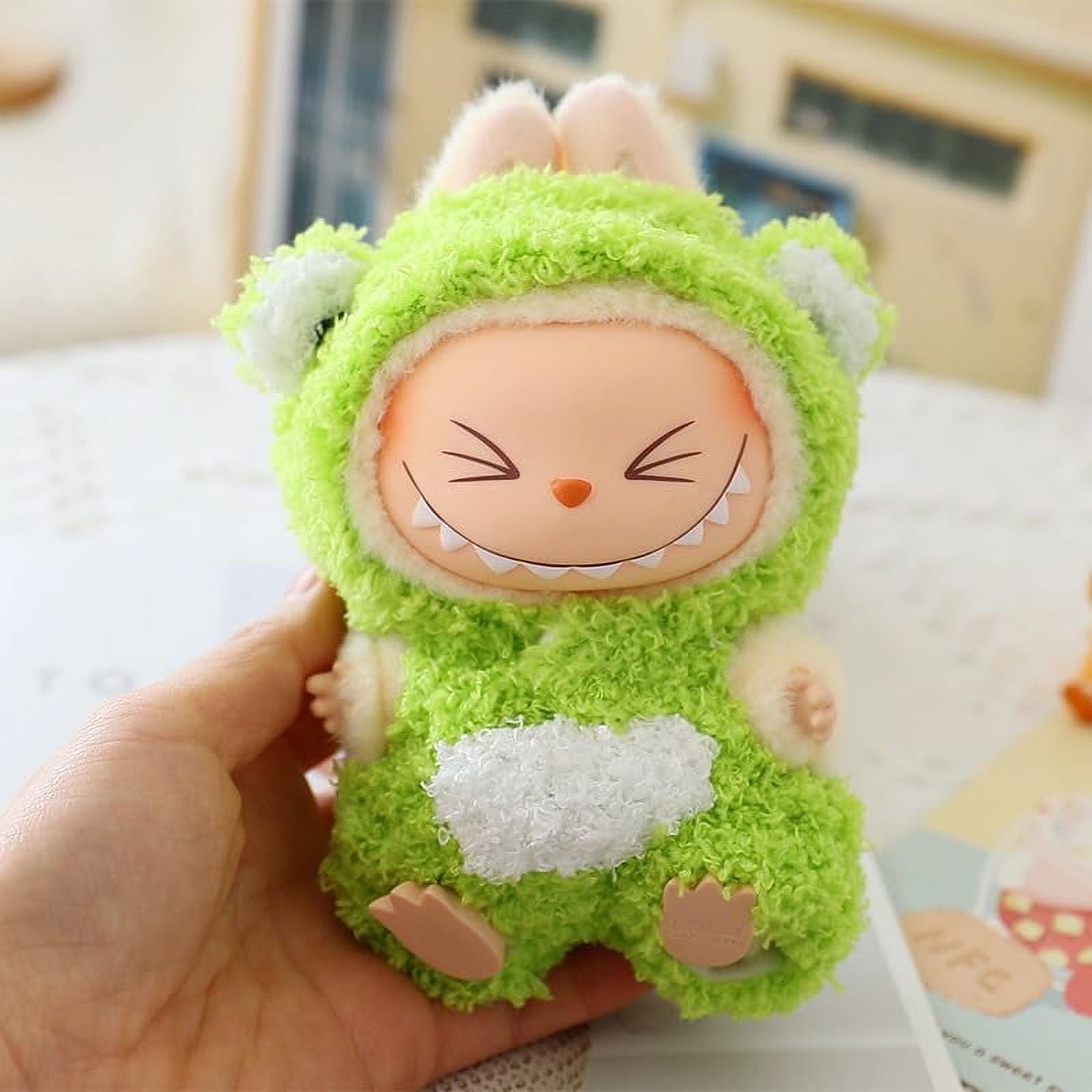 Handmade Plush Clothes for Labubu – 2-Piece Animal Outfit Compatible ...