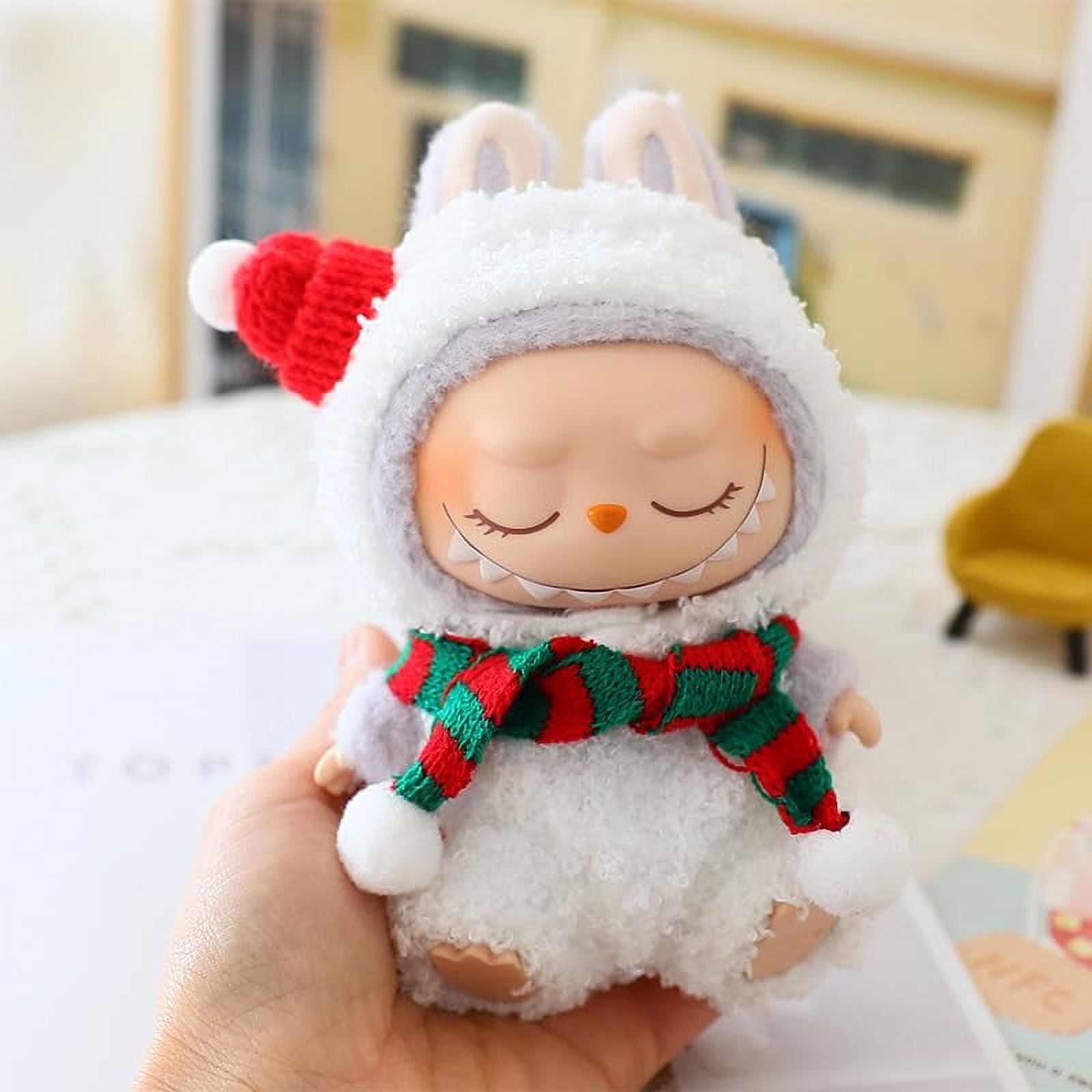 Labubu Doll Clothes – Handmade Crochet Animal Outfit for 17cm Labubu ...