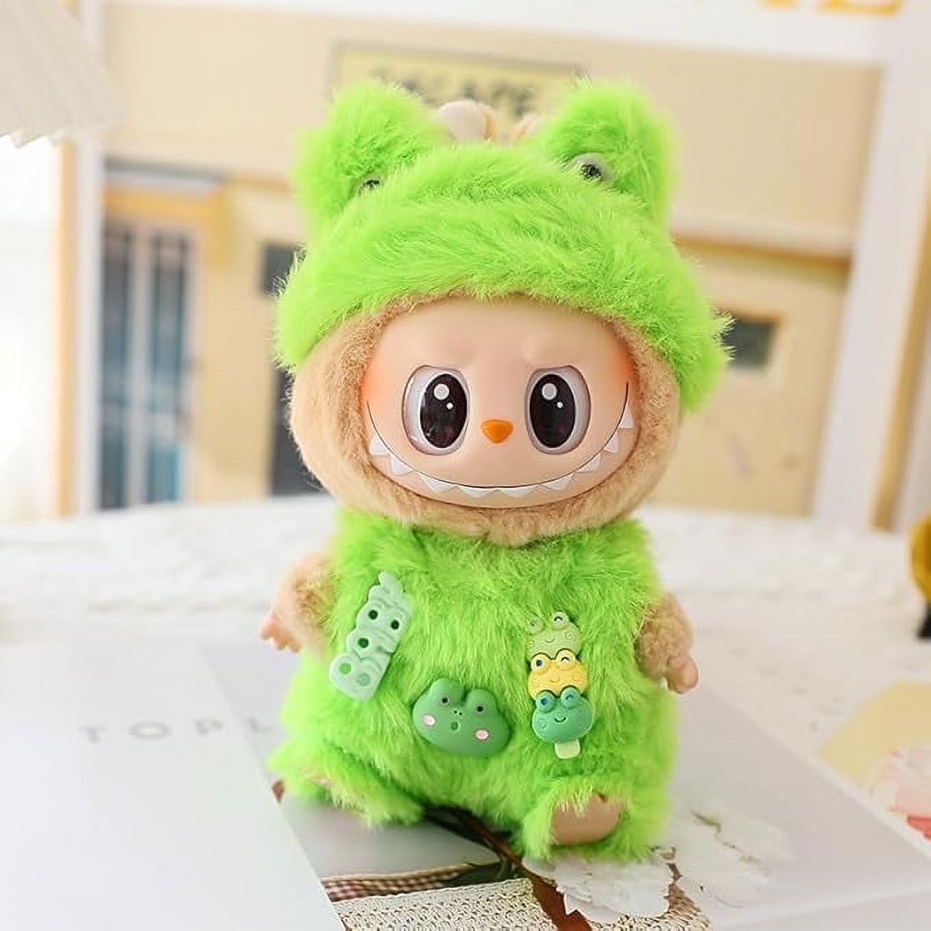 Labubu Doll Clothes – Handmade Crochet Animal Outfit for 17cm Labubu ...