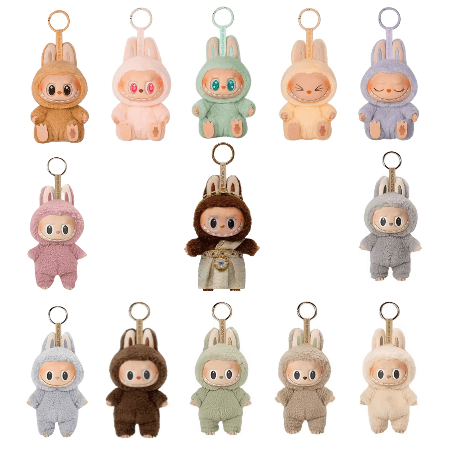 Labubu Doll Keychain , POP MART Labubu The Monsters Plush Doll Keychain ...
