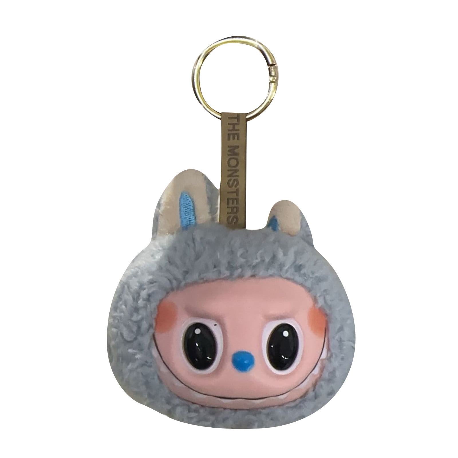 Labubu Doll Keychain Vinyl Plush Keychain The Monsters Hanging Card ...