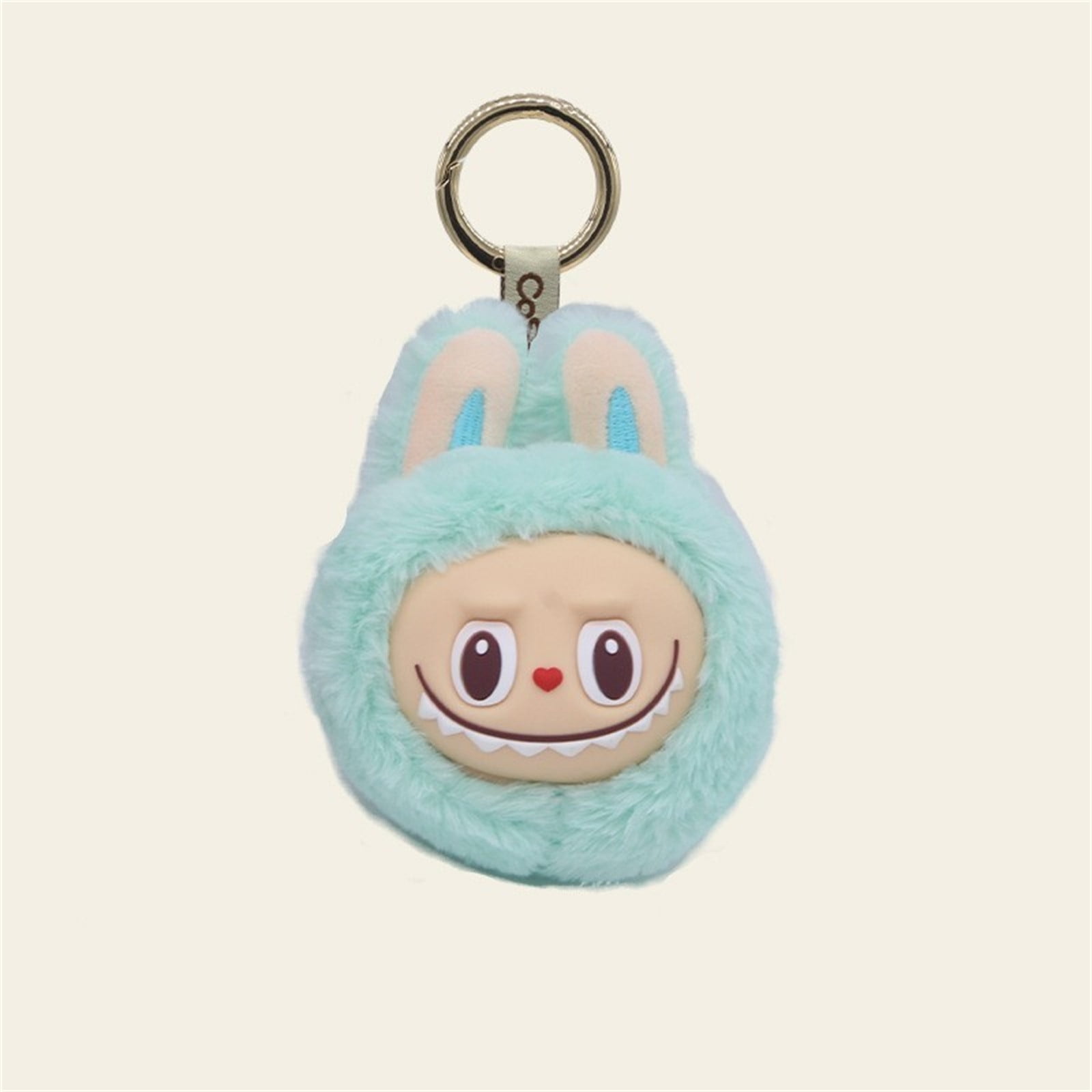 Labubu Doll Keychain Vinyl Plush Keychain The Monsters Hanging Card ...