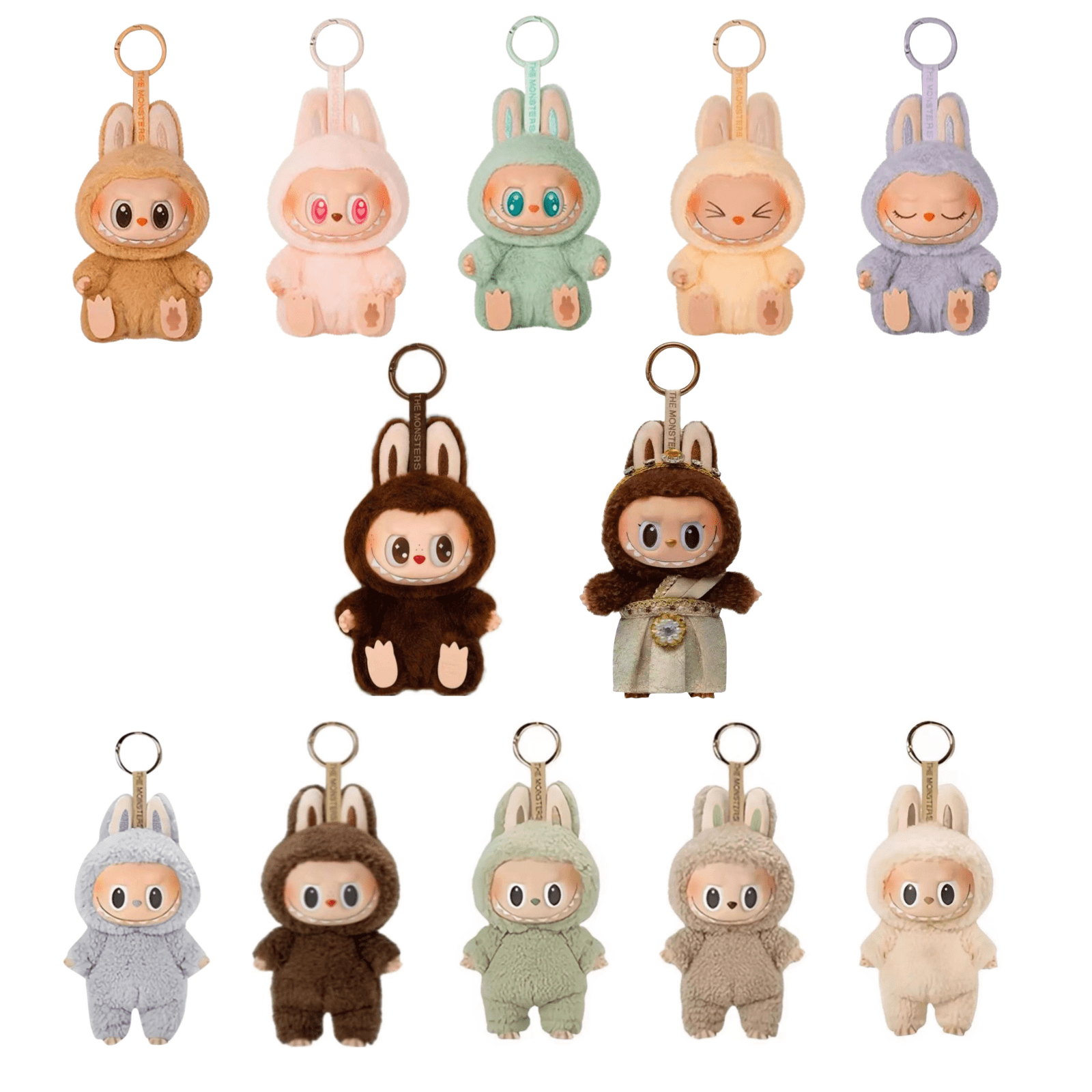 Labubu Keychain , Labubu The Monsters Exciting Macaron Plush Doll - POP ...