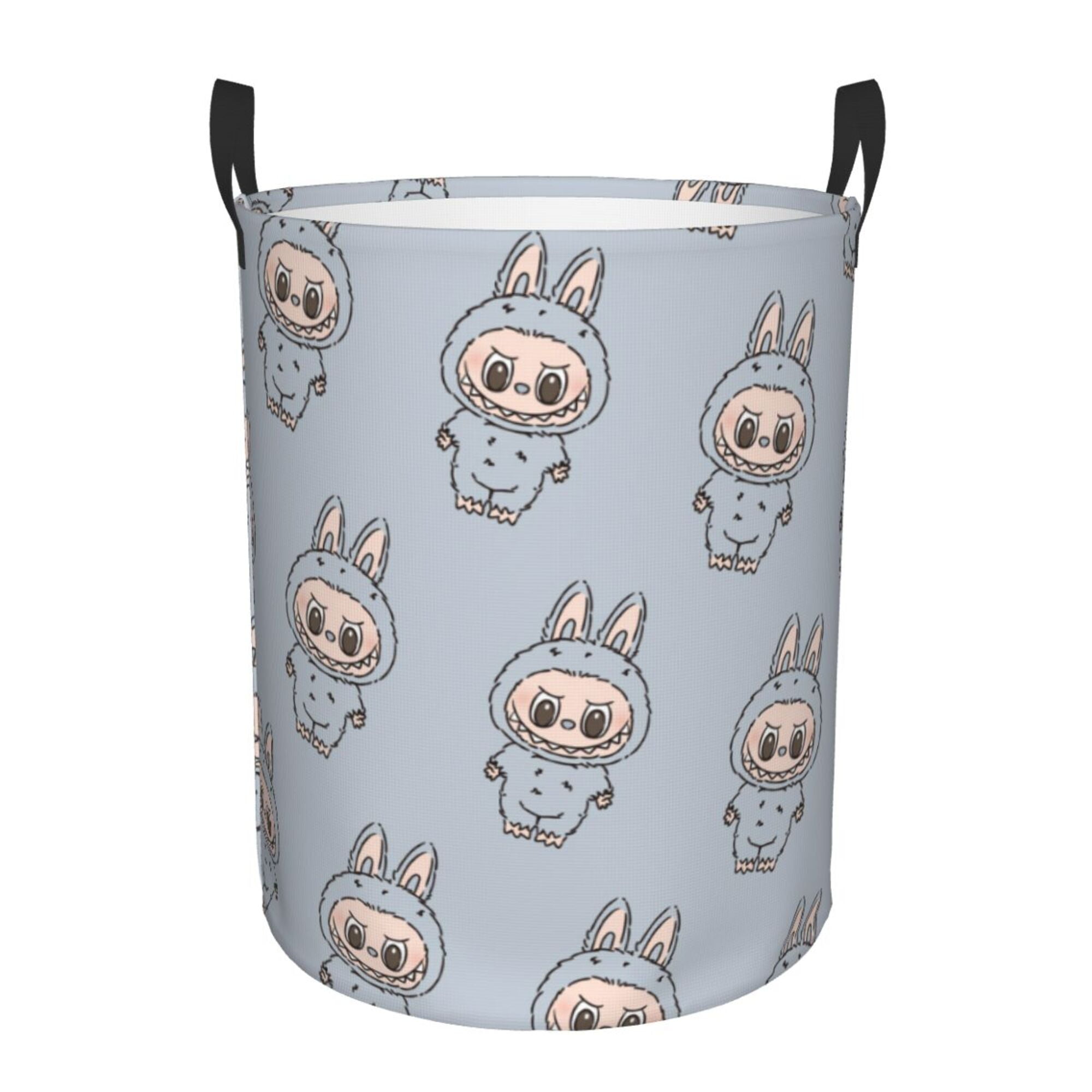 Labubu Laundry Hamper, Waterproof Collapsible Circular Storage Basket ...