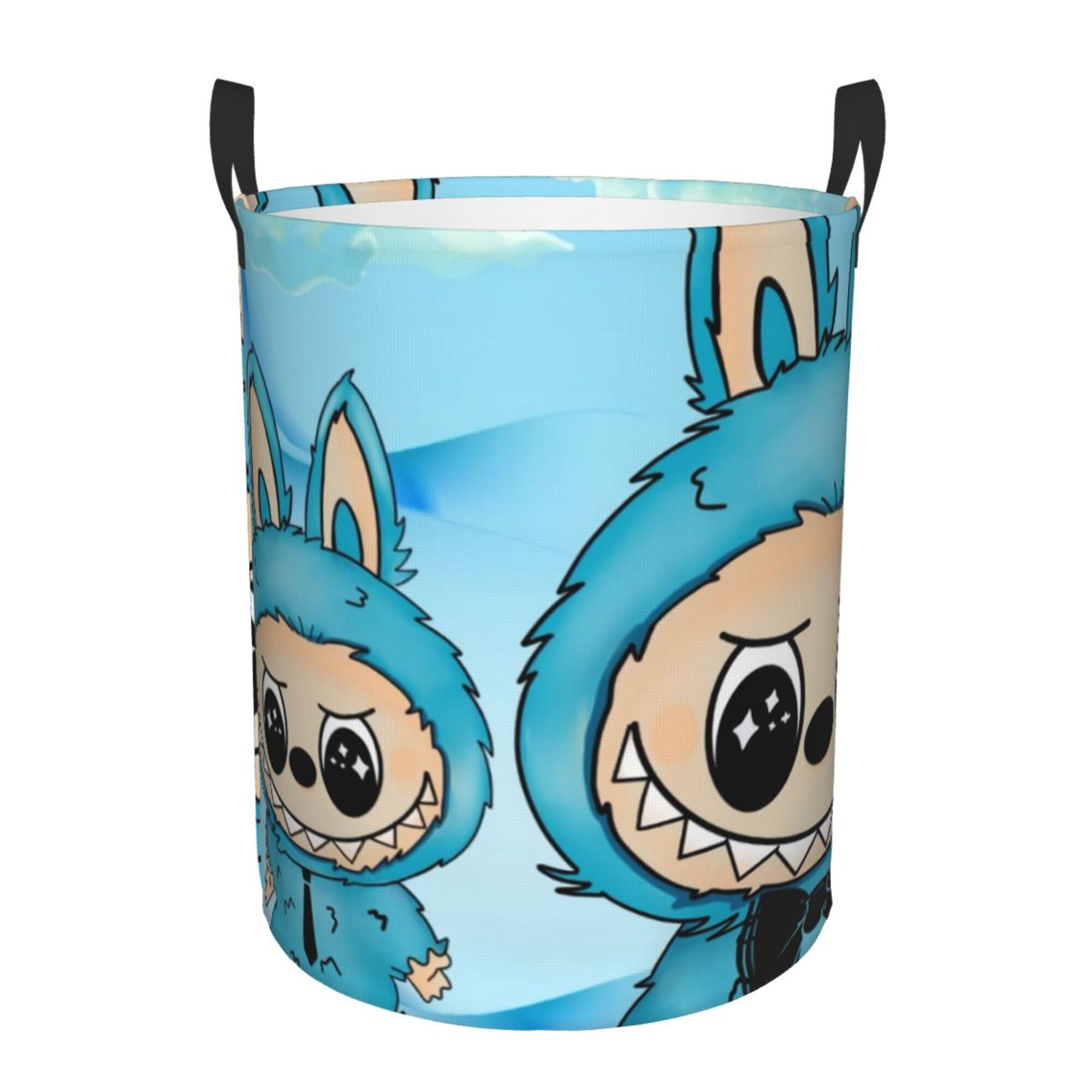 Labubu Laundry Hamper, Waterproof Collapsible Circular Storage Basket ...