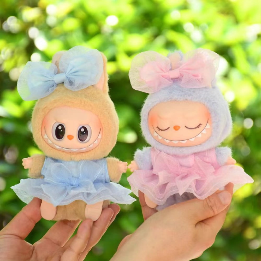 Labubu Macaroon Popmart POP MART Monster Labubu Sitting Party Doll ...