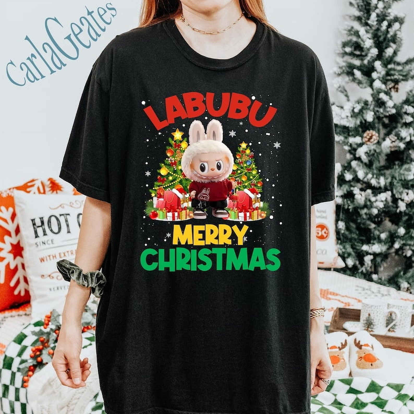 Labubu Merry Christmas Shirt, Labubu Lover Gift, Labubu Monster Xmas ...