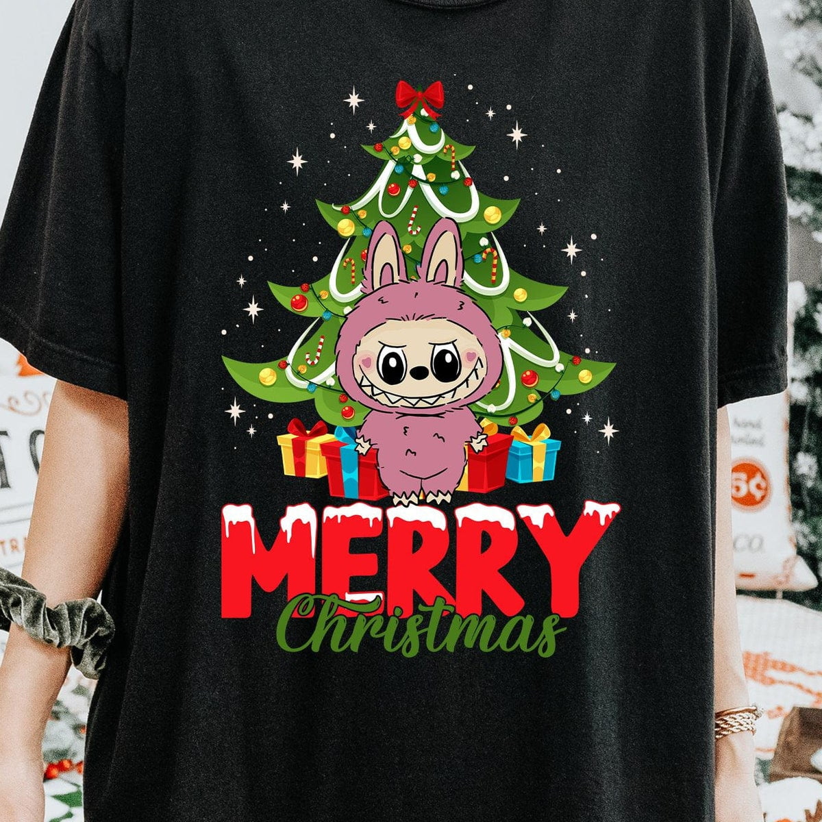 Labubu Merry Christmas Shirt, Labubu Lover Shirt, Labubu Monster Xmas ...