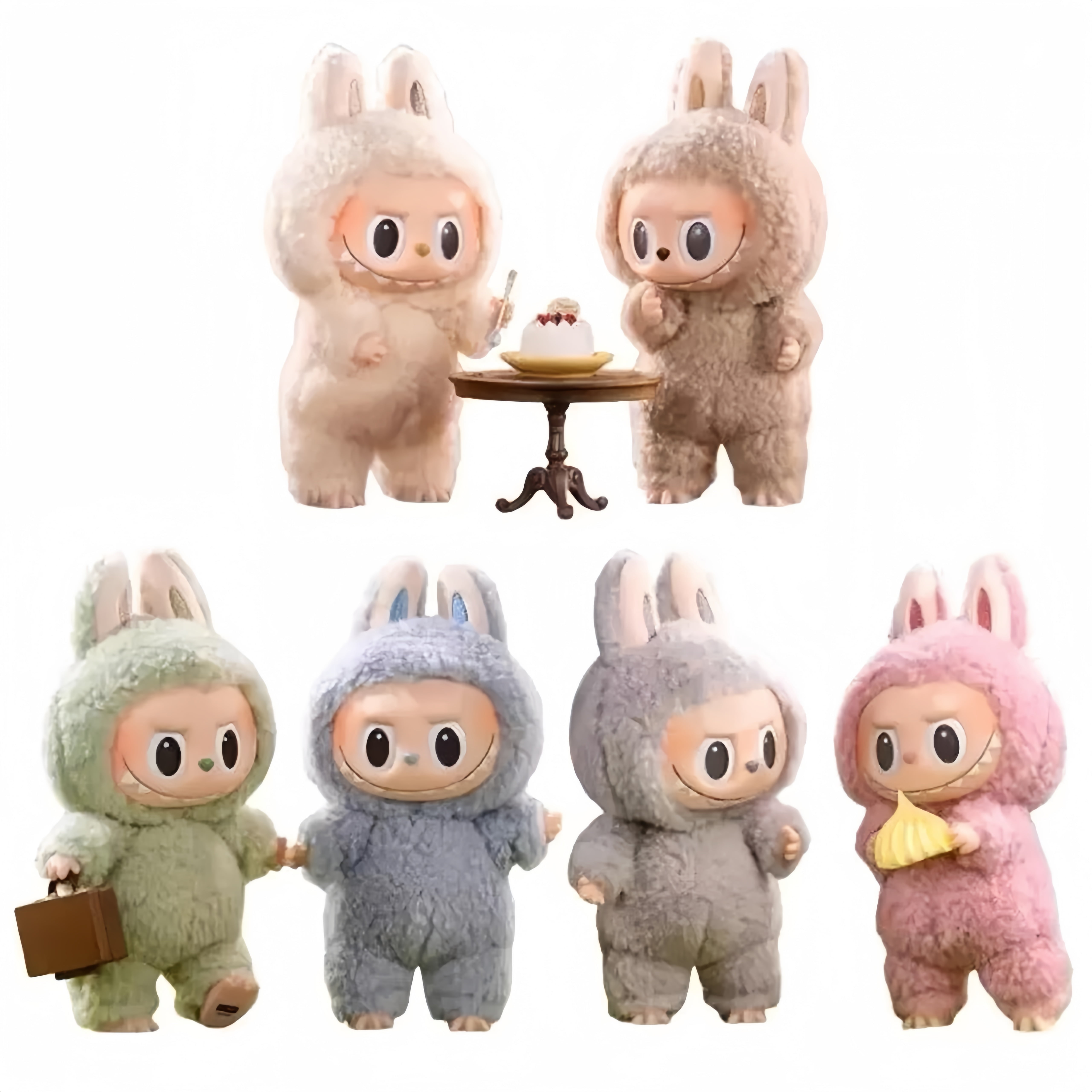 Labubu Monster Labubu Macaroon Doll Toy POP MART LABUBU Plush Series ...