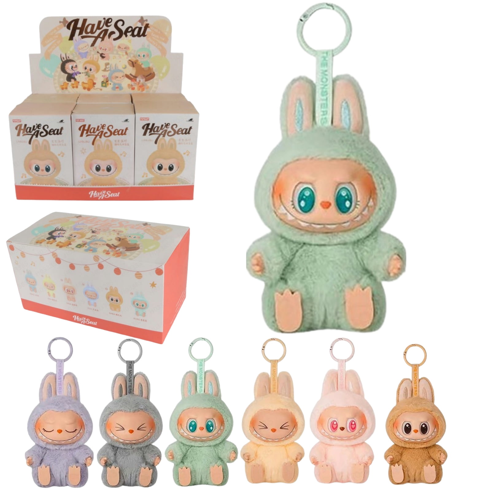 Labubu Monster,the Monsters Exciting Macaron Plush Dolls Figure Toy ...