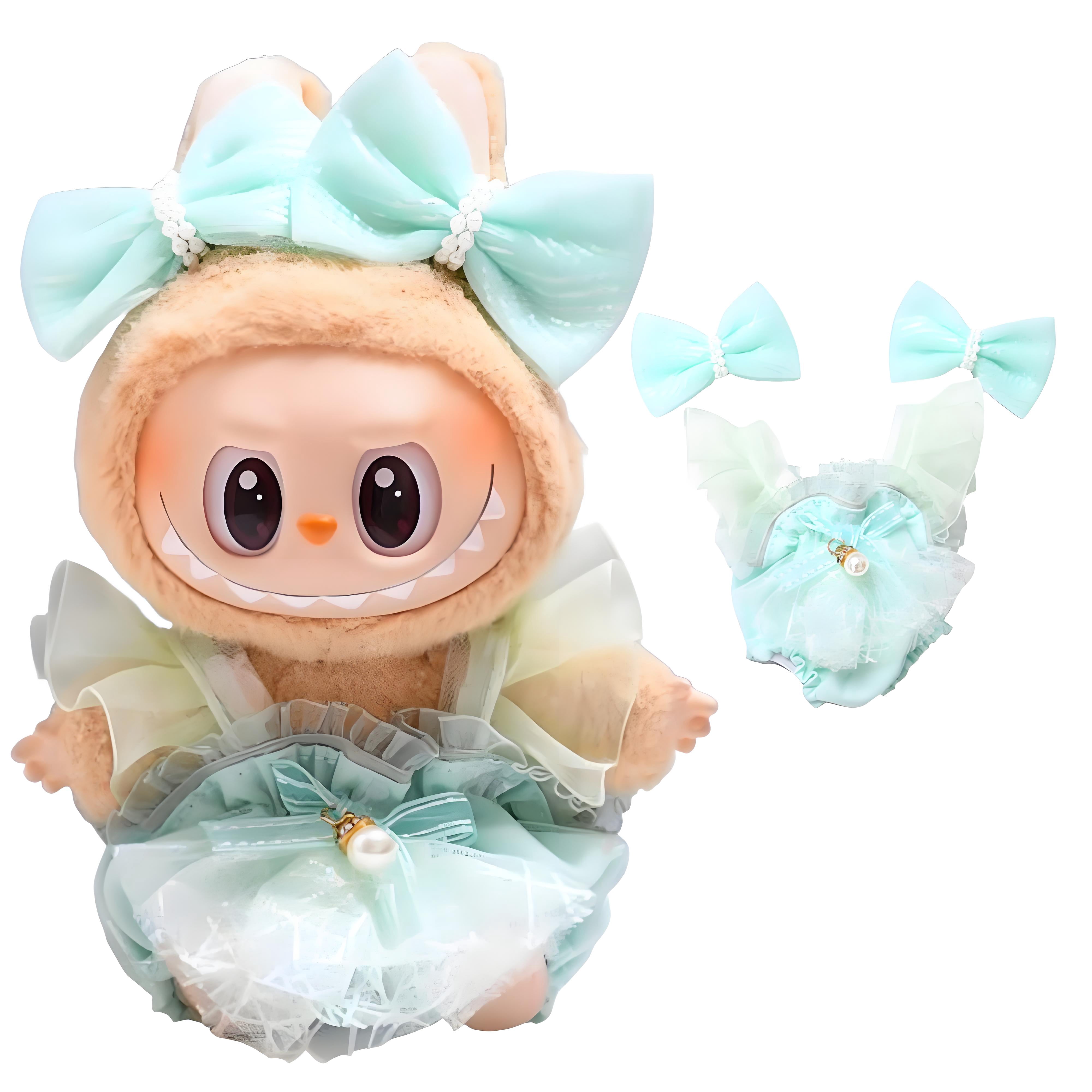Labubu Outfit 17cm,17cm Labubu Outfits with Mini Shoes, No Doll ...