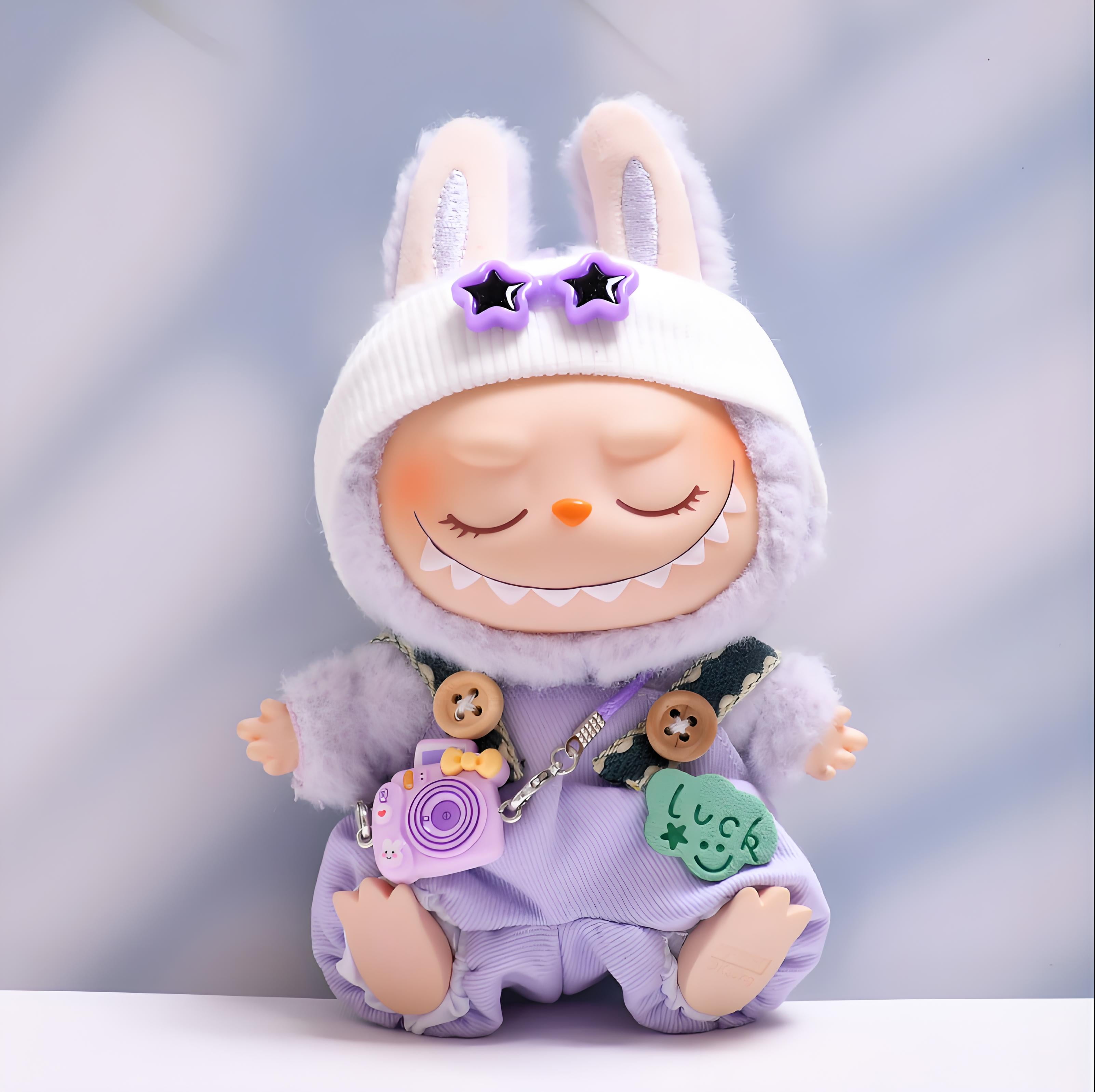 Labubu Outfit 17cm,Kawaii Labubu Outfits For 6 Inches Dolls, Plush ...