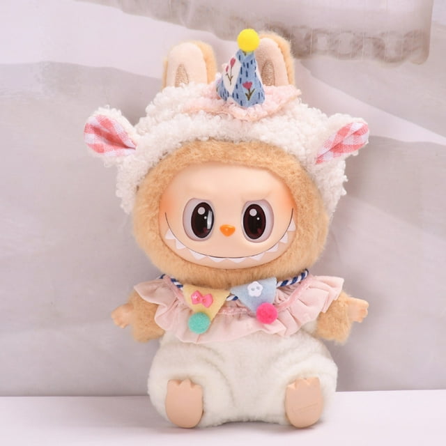 POP MART Macaroon Labubu: The Vivacious Plush Toy Dress Up Costume, a ...