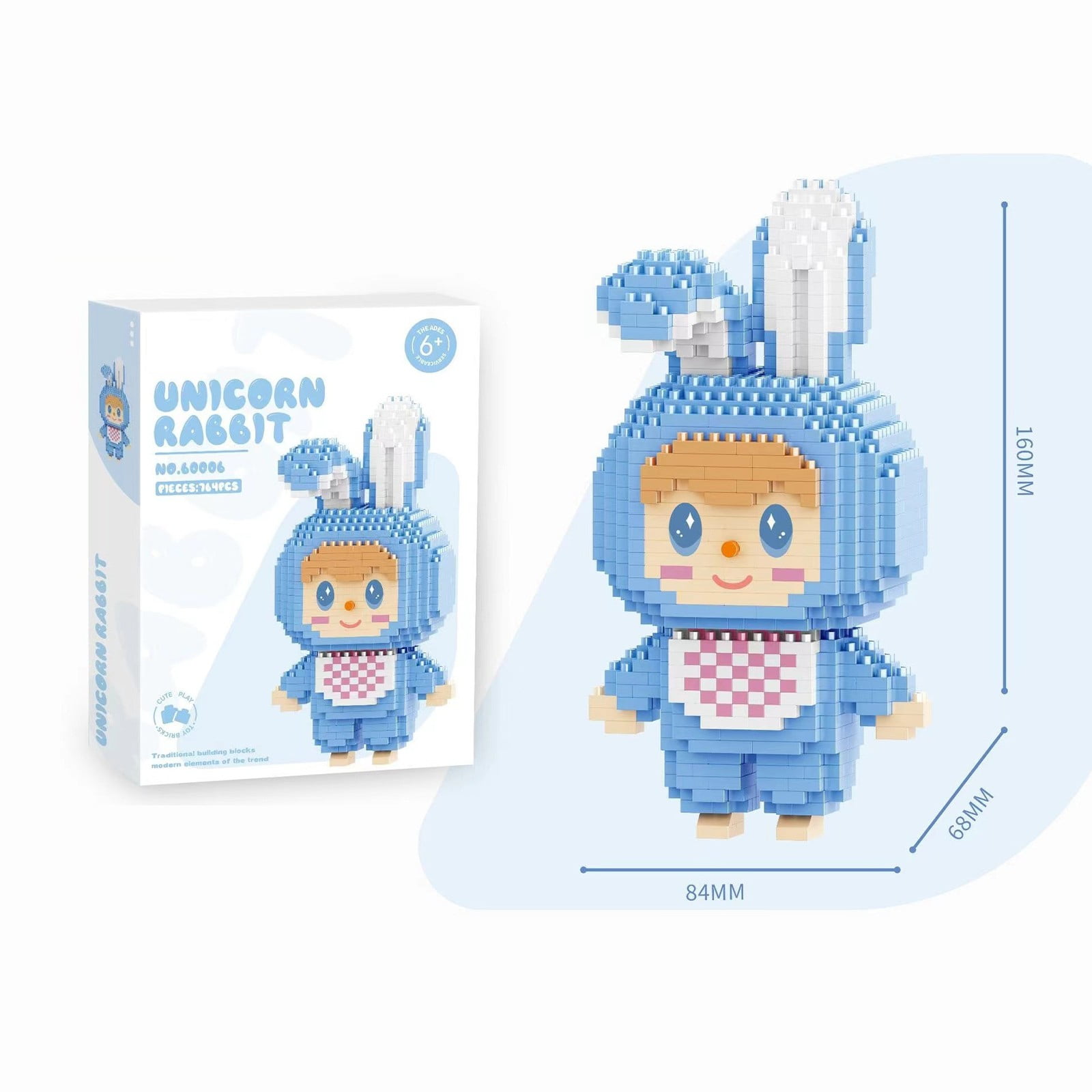 Labubu Pop Mart Building Blocks Figurines, Labubu Block Set, Pop Mart ...