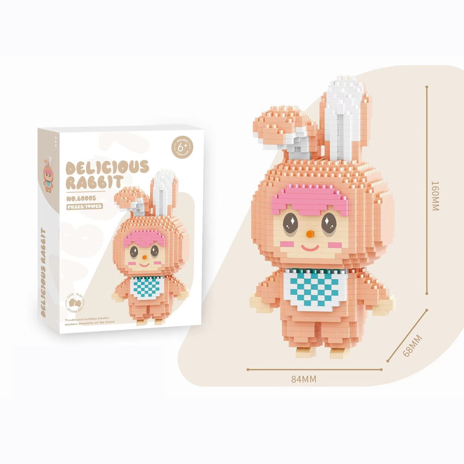 Labubu Pop Mart Building Blocks Figurines, Pop Mart Merchandise ...