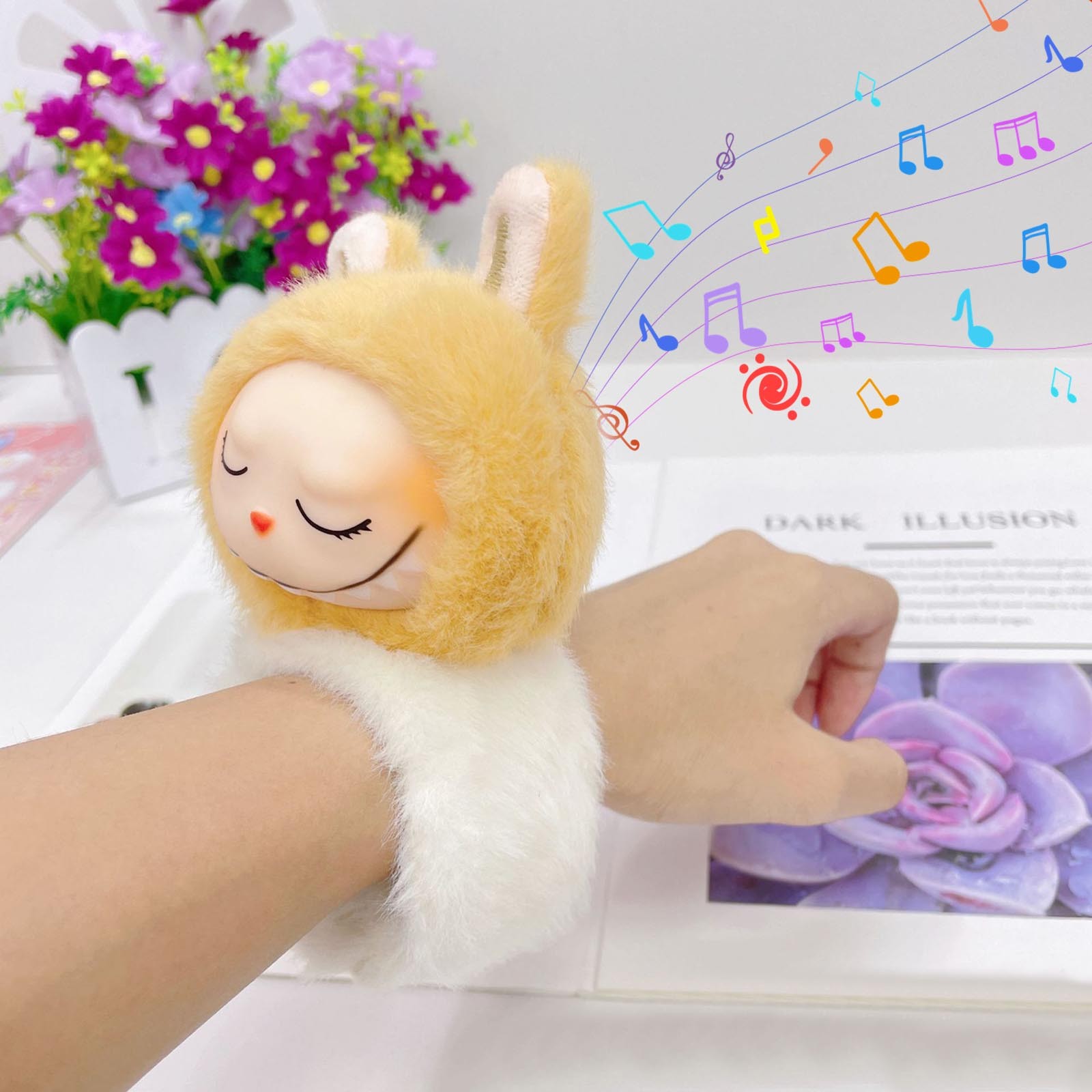 Labubu Vinyl Plush - Cute Slap Ring Toy Hand Puppet. Dream Plush for ...