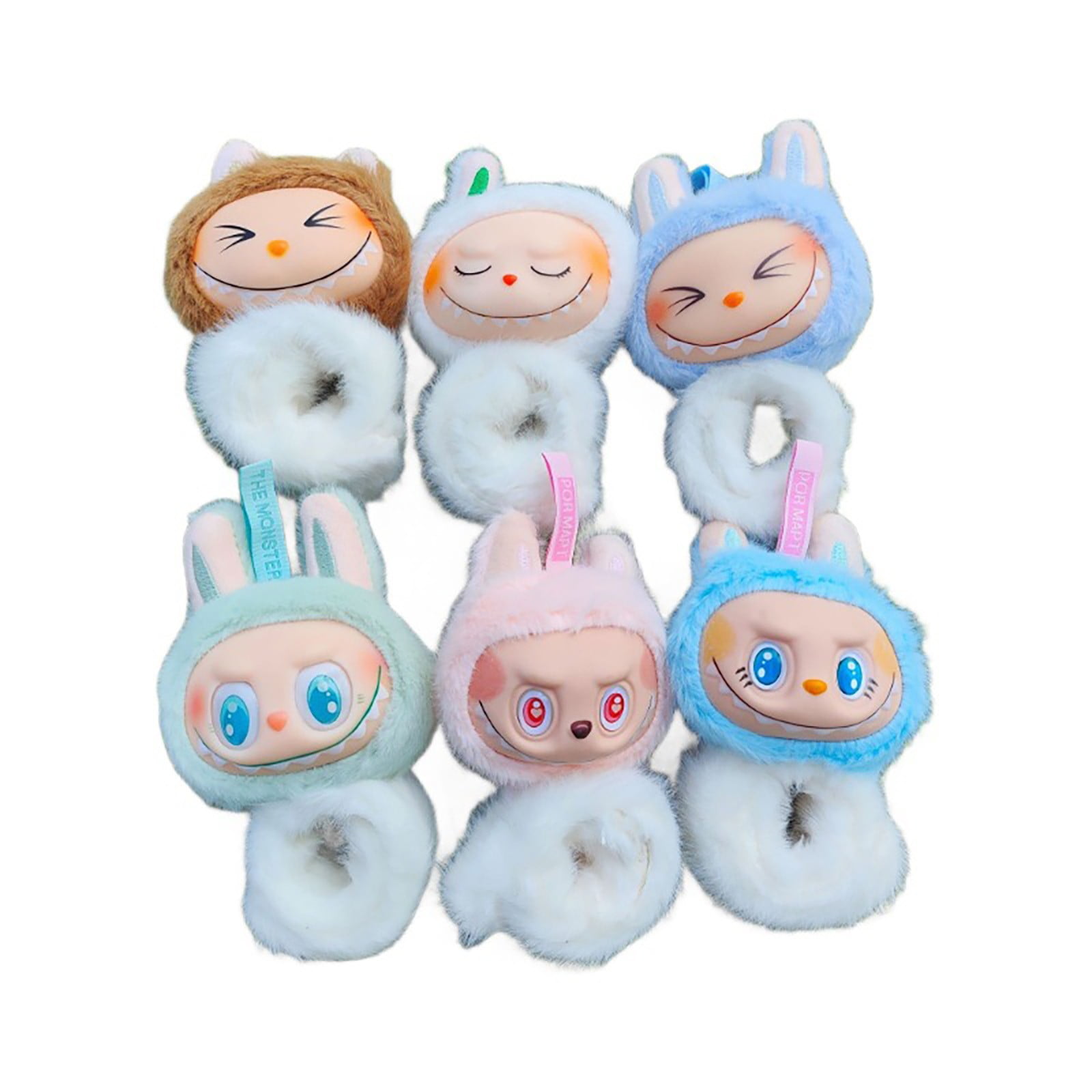 𝐏𝐎𝐏 𝐌𝐀𝐑𝐓 Labubu Vinyl PlushLABUBU Cute Plush Labub Slap Ring Toy Hand ...