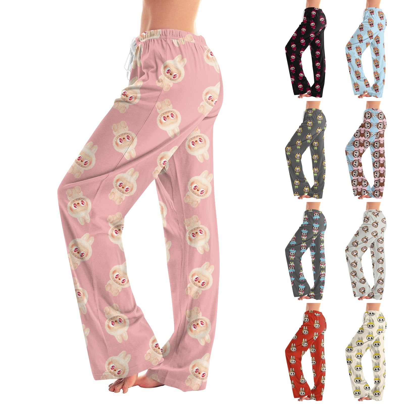 Labubu Women's Pajama Bottoms Labubu Clothes, Women's Super Soft Labubu ...
