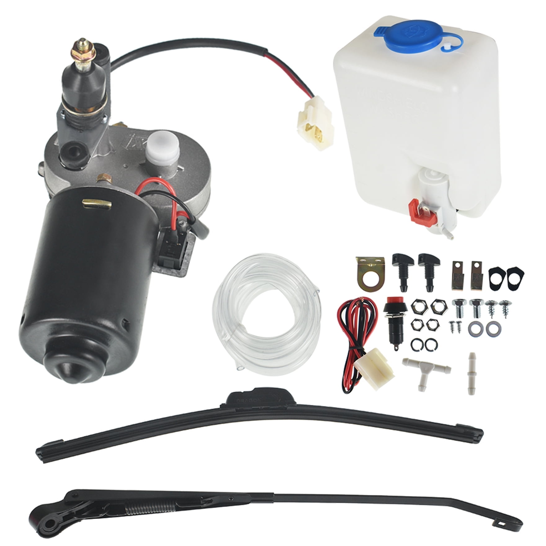 Labwork 12V Electric Motor Universal UTV Windshield Wiper Kit with ...