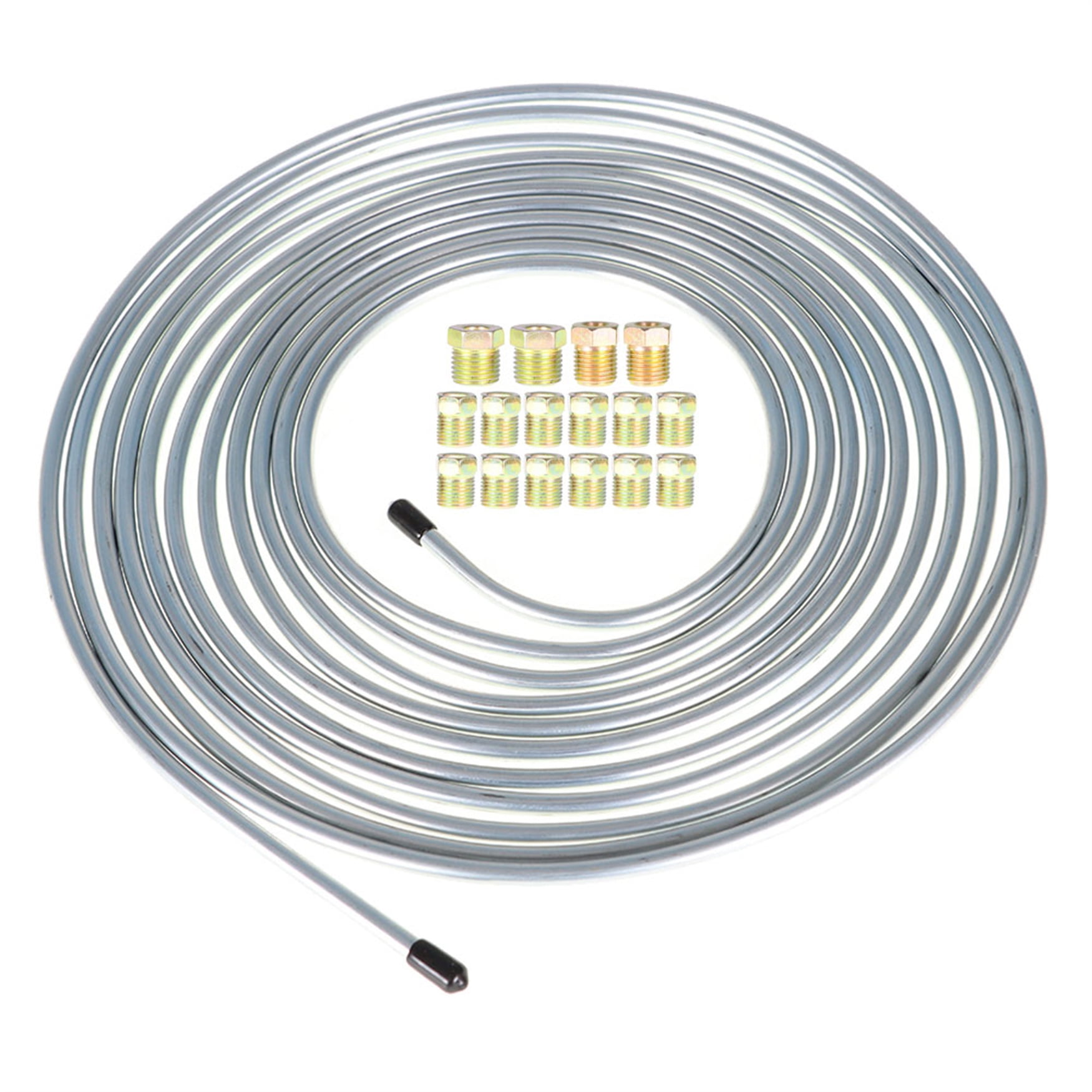 Labwork 25 Ft Roll 1/4 Brake Line Kit with 16 Fittings - Walmart.com