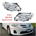 Labwork 2pcs Headlights Assembly Headlamps Housing L&R Fit for 2009 ...