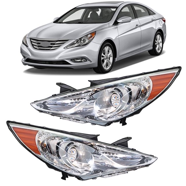 Labwork Headlights Assembly, ABS Housing, Polycarbonate Lens, L&R Fit ...