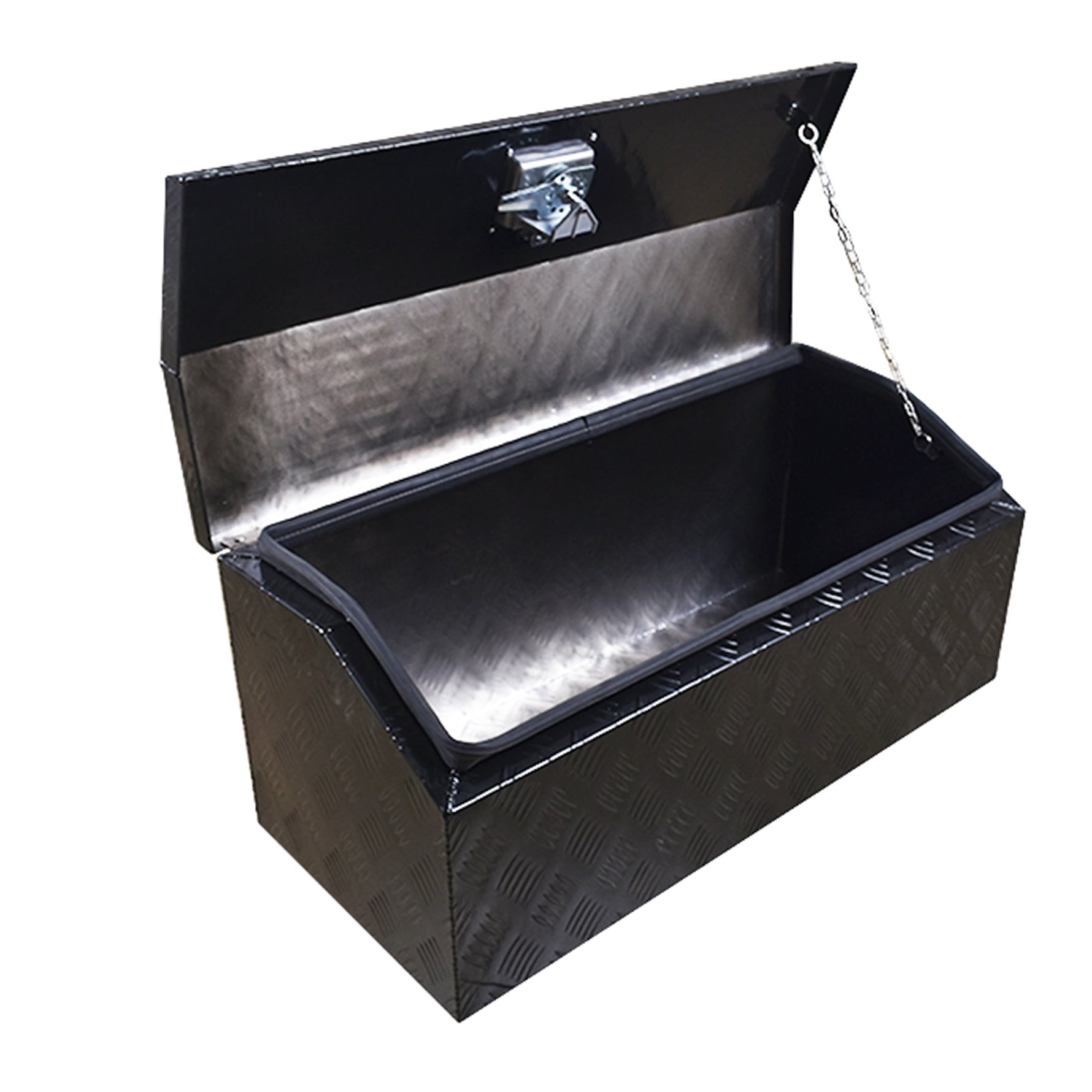Lab Work 30 Inch Aluminum Trailer Tongue Tool Box, Black, with Lock ...