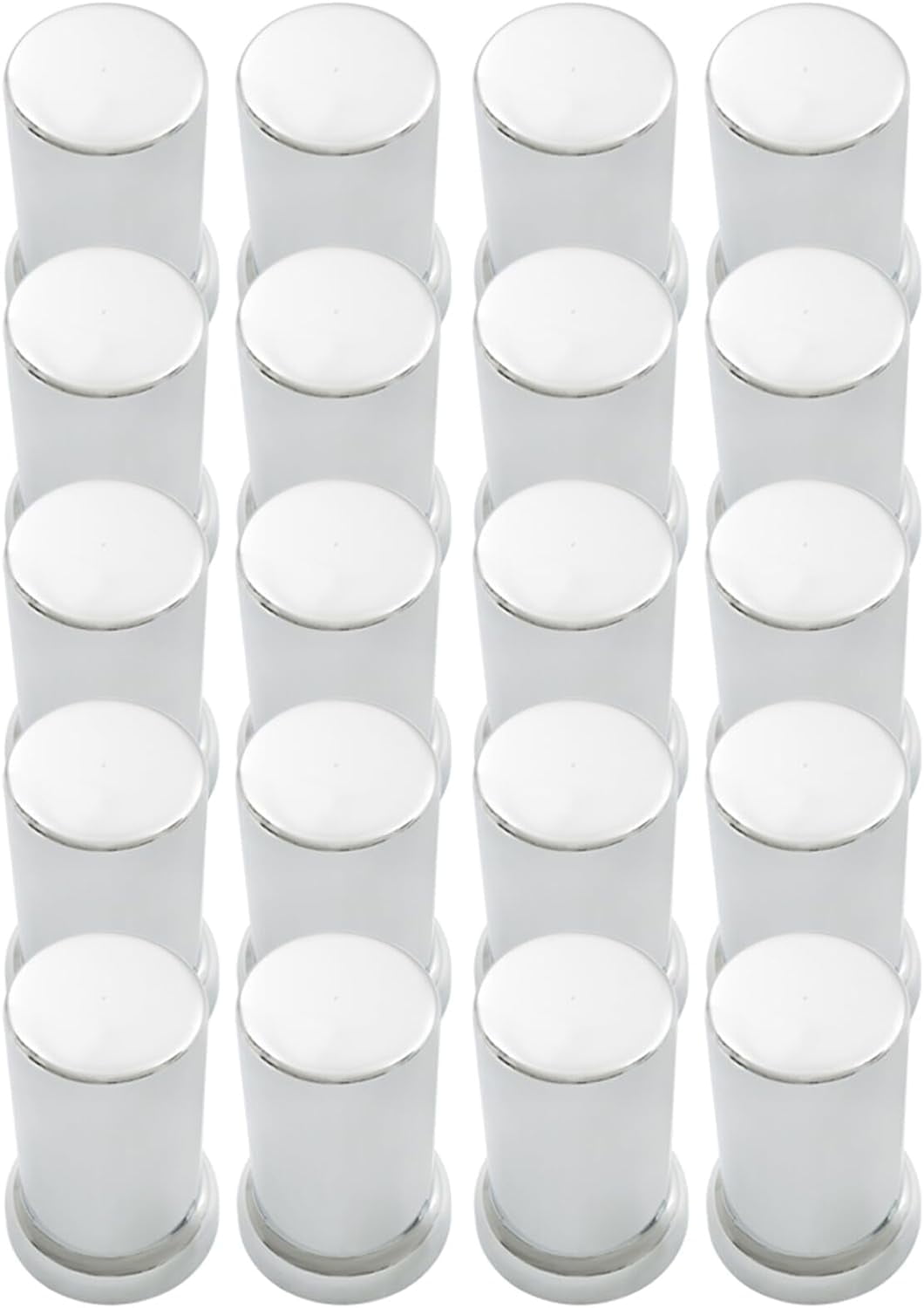 Labwork 33mm Lug Nut Covers Chrome Nuts with Flange 3-3/8 Tall ...