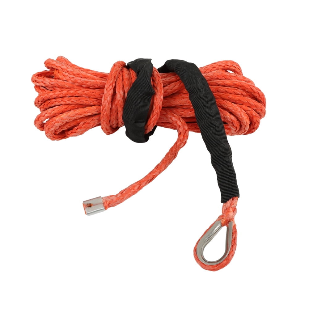 Labwork 5/16 Inches 50 Feet Synthetic Winch Rope Vehicle Traction Rope ...