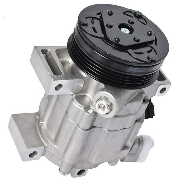 Labwork AC Compressor & A/C Clutch, A/C Ports 4 Grooves Replacement for ...