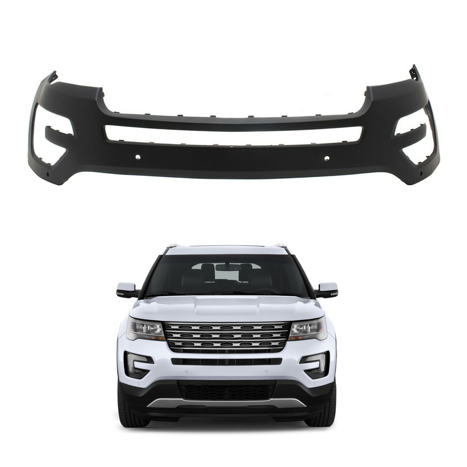 Labwork Brand Front Bumper Cover Primed Fit For 2016-2017 Ford Explorer ...