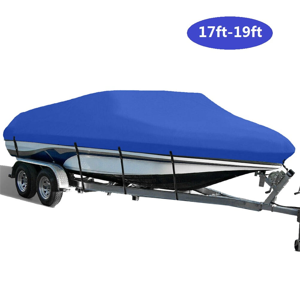 Lab Work Waterproof Boat Cover, Dark Blue PEVA, 17ft-19ft, UV and ...