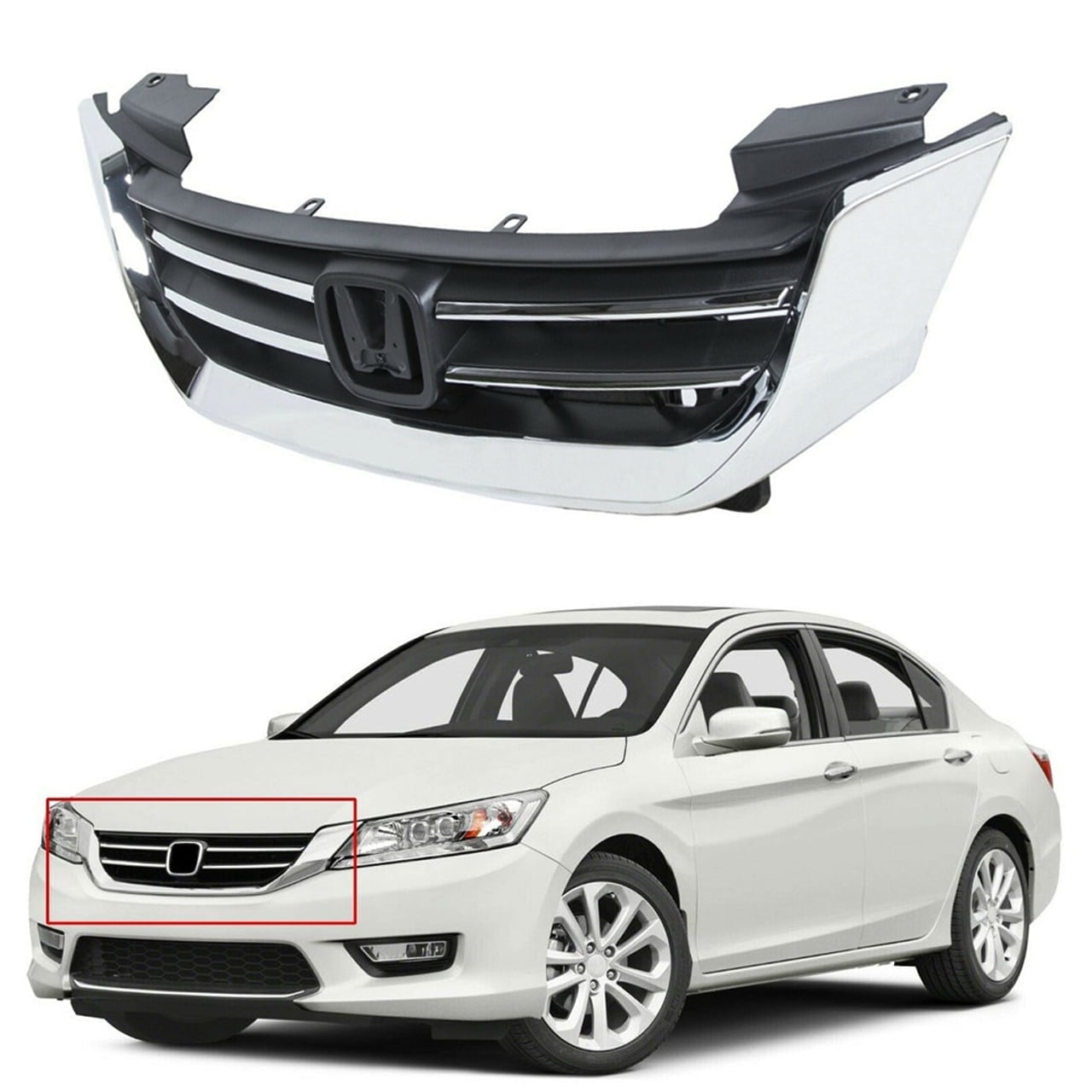 Labwork Front Bumper Grille Grill 71121T2FA01 HO1200214 Fit for 2013 ...