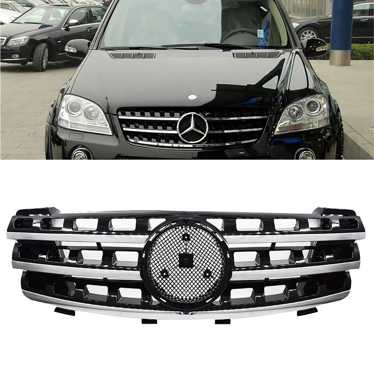 Labwork Front Upper Grille Fit for 2005 2006 2007 2008 Mercedes-Benz ...