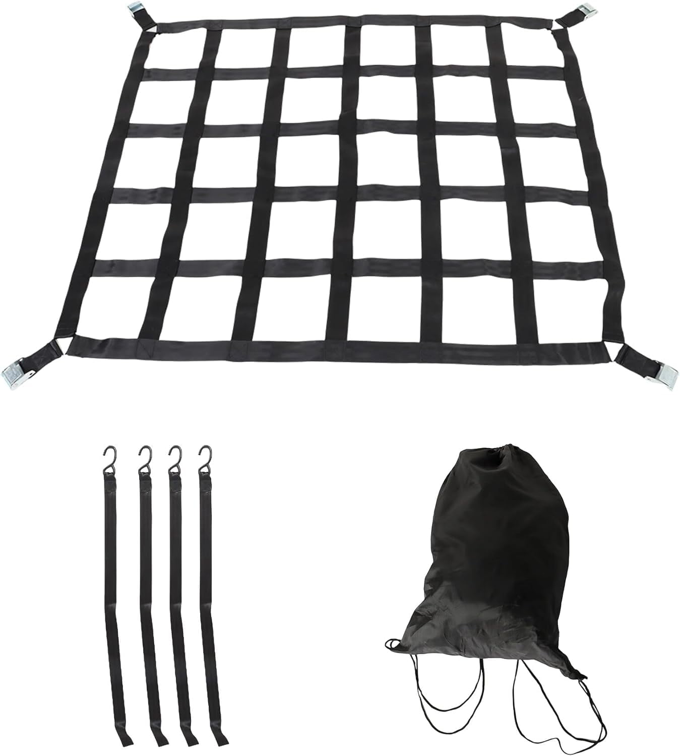 Labwork Heavy Duty Cargo Net, Adjustable Trailer Cargo Net, Cargo Net ...